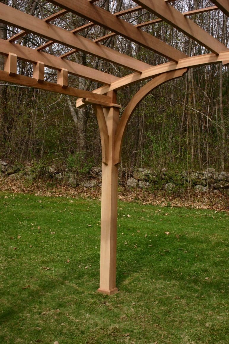 Arched Top Modular Pergola Trellis Structures